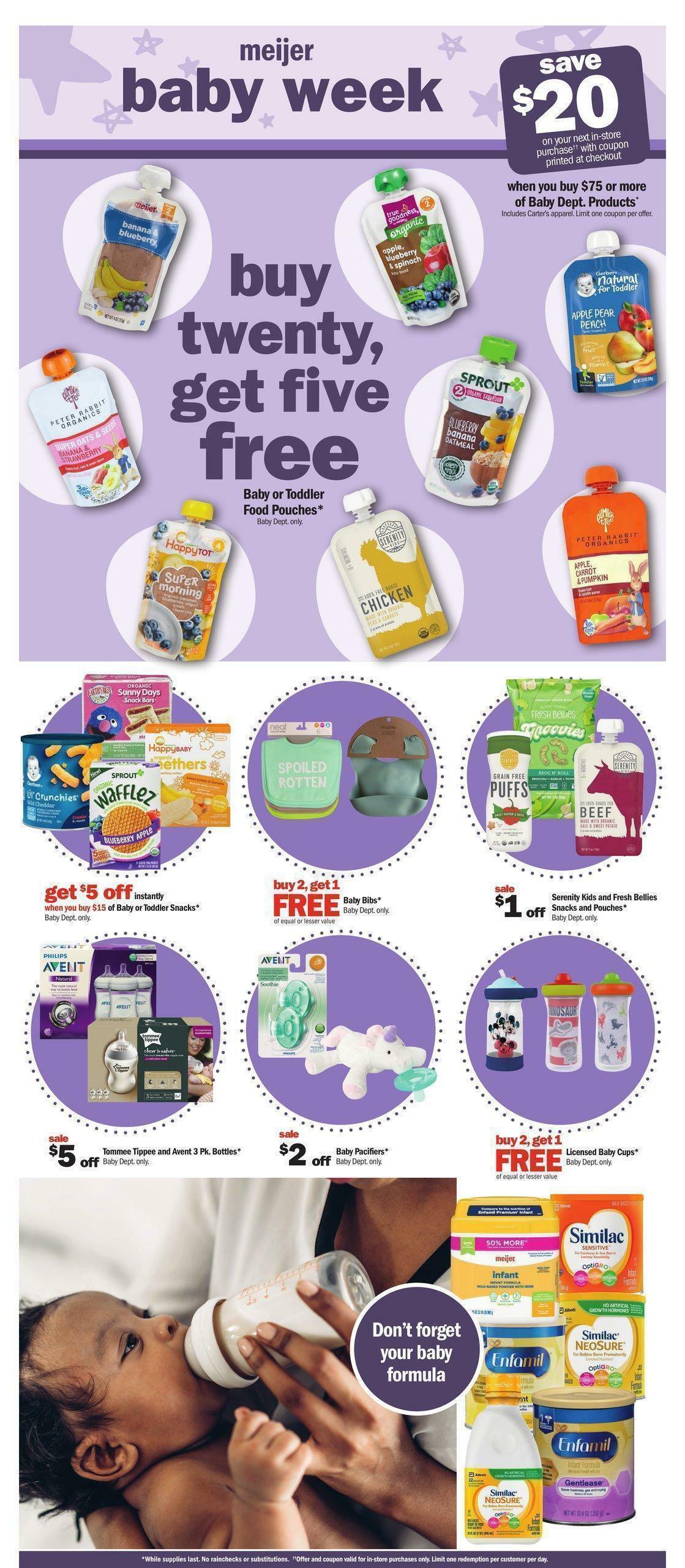 Meijer Baby Weekly Ad from August 28 - Page 2