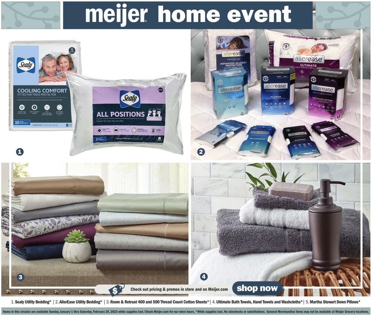 Meijer Home Weekly Ad from January 1