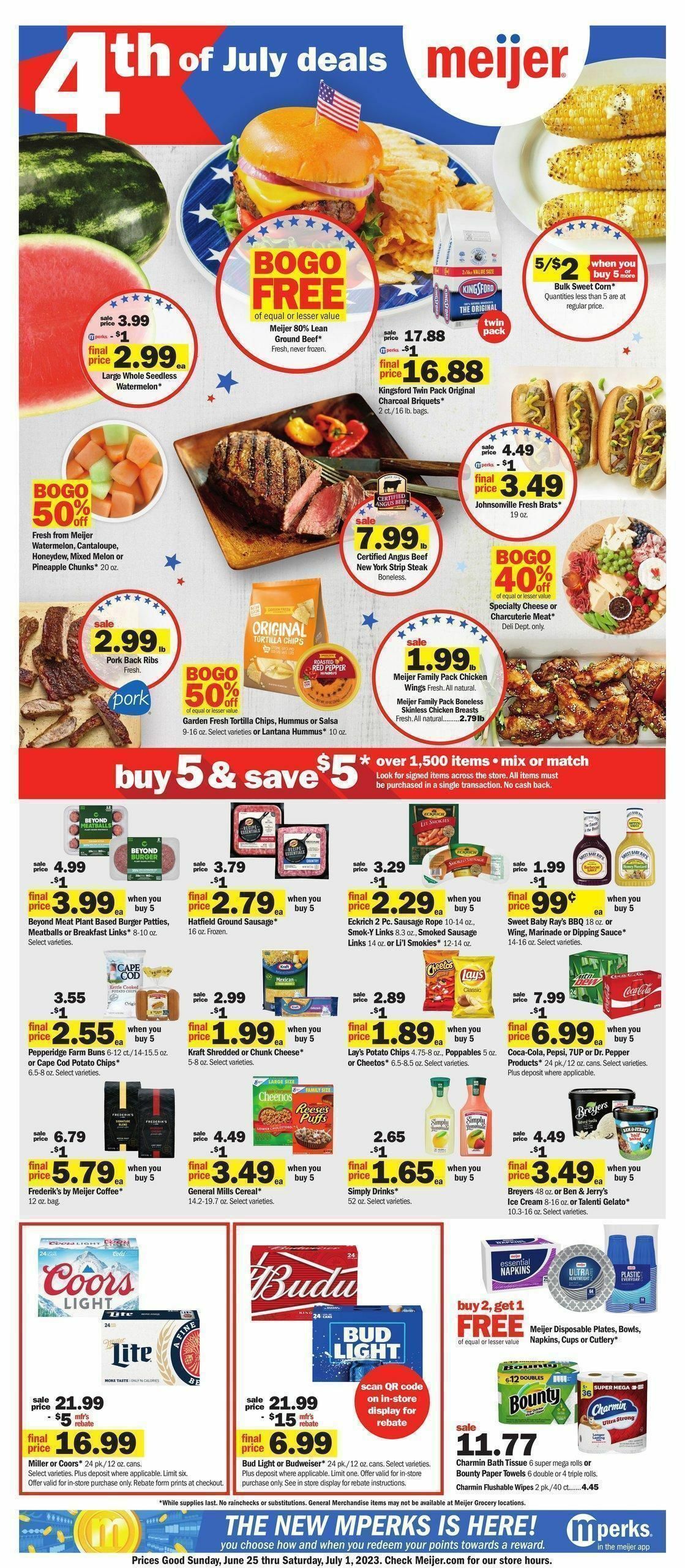Meijer Weekly Ad from June 25