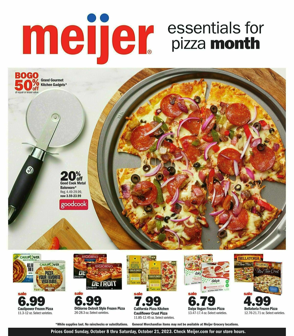 Meijer Pizza Ad Weekly Ad from October 8