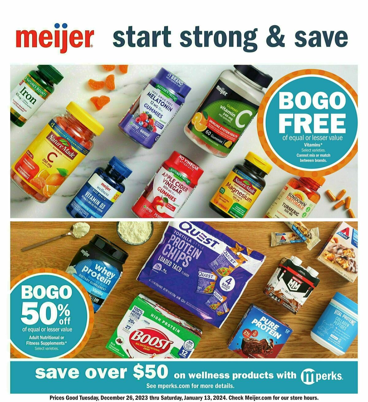 Meijer Start Strong & Save Weekly Ad from December 26