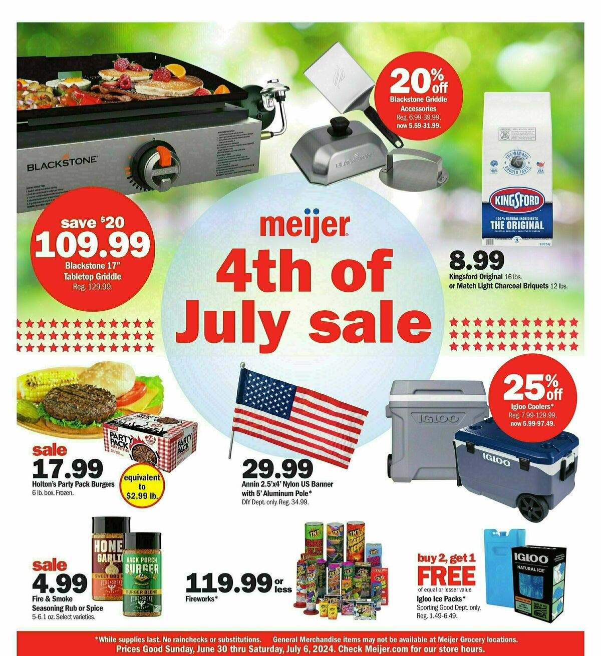 Meijer 4th of July Ad Weekly Ad from June 30