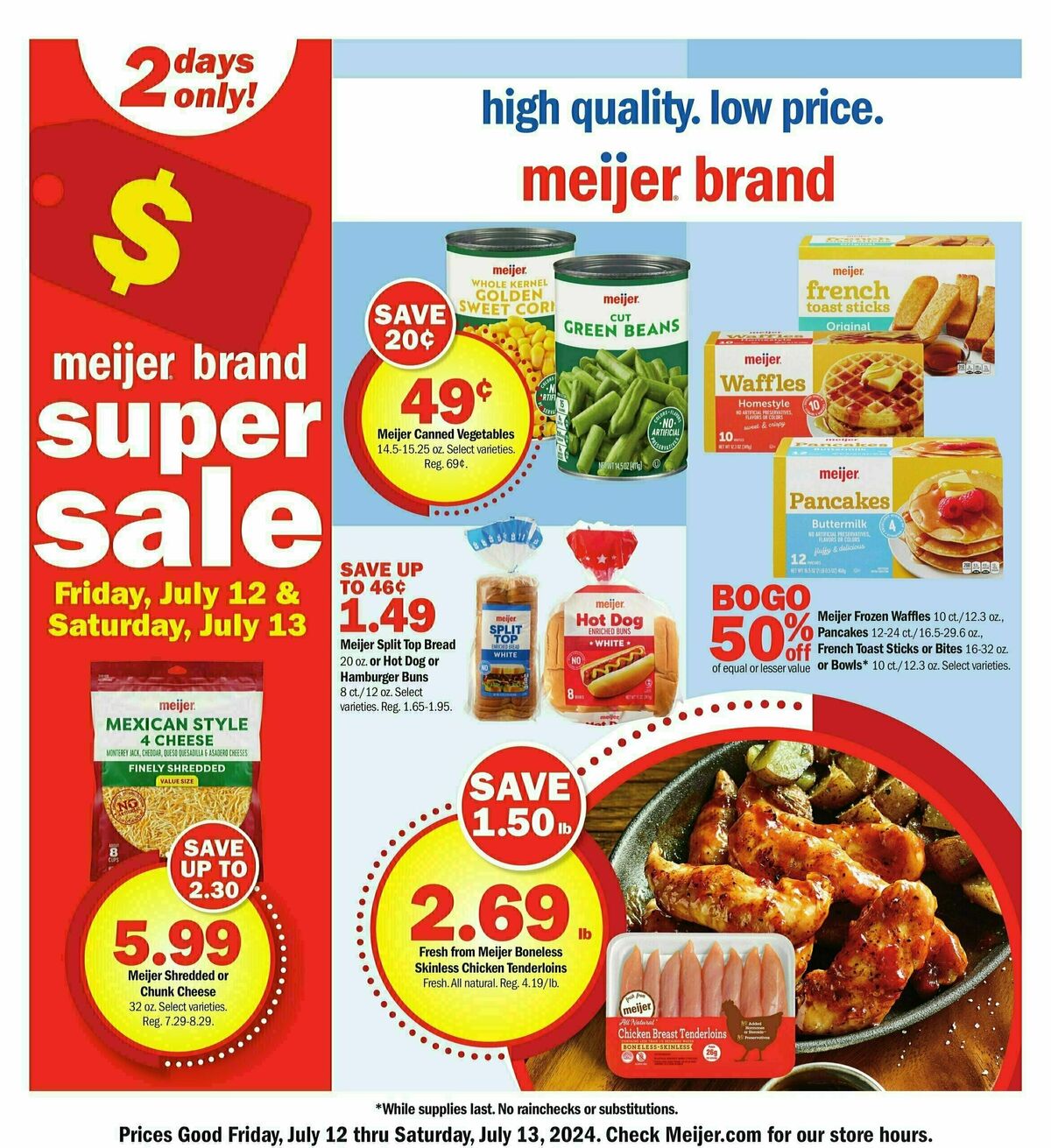 Meijer Super Sale Weekly Ad from July 12