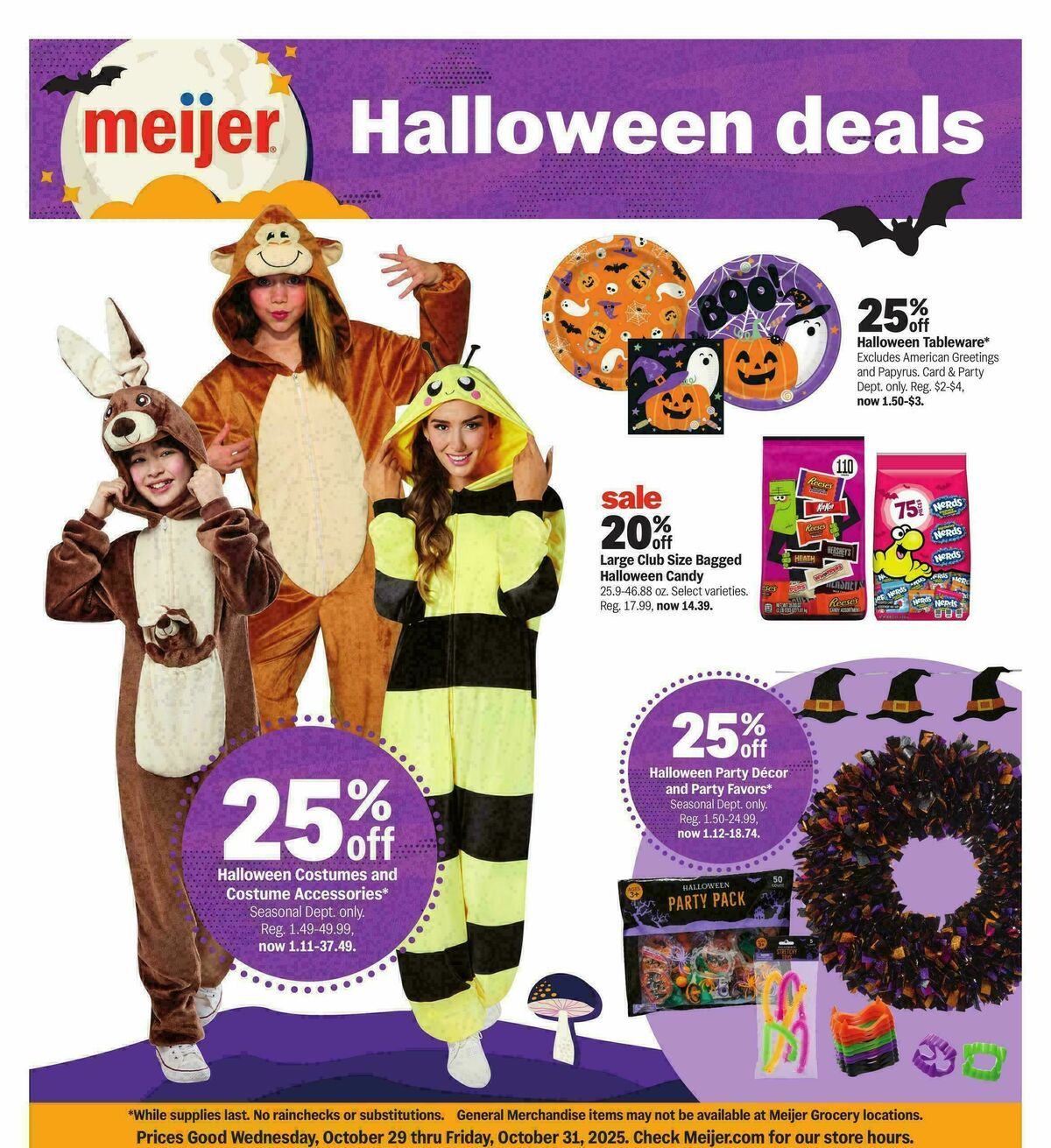 Meijer Halloween deals Weekly Ad from October 29