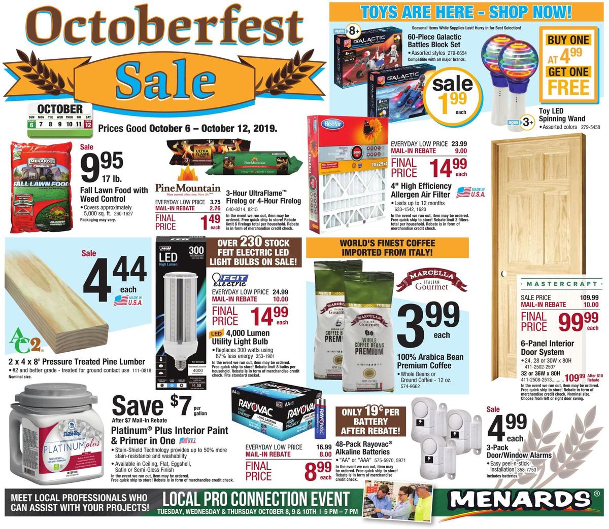 Menards Weekly Ads & Special Buys from October 6