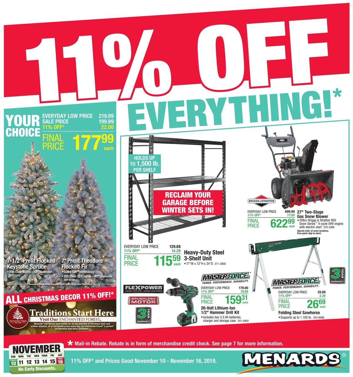 Menards Weekly Ads & Special Buys from November 10