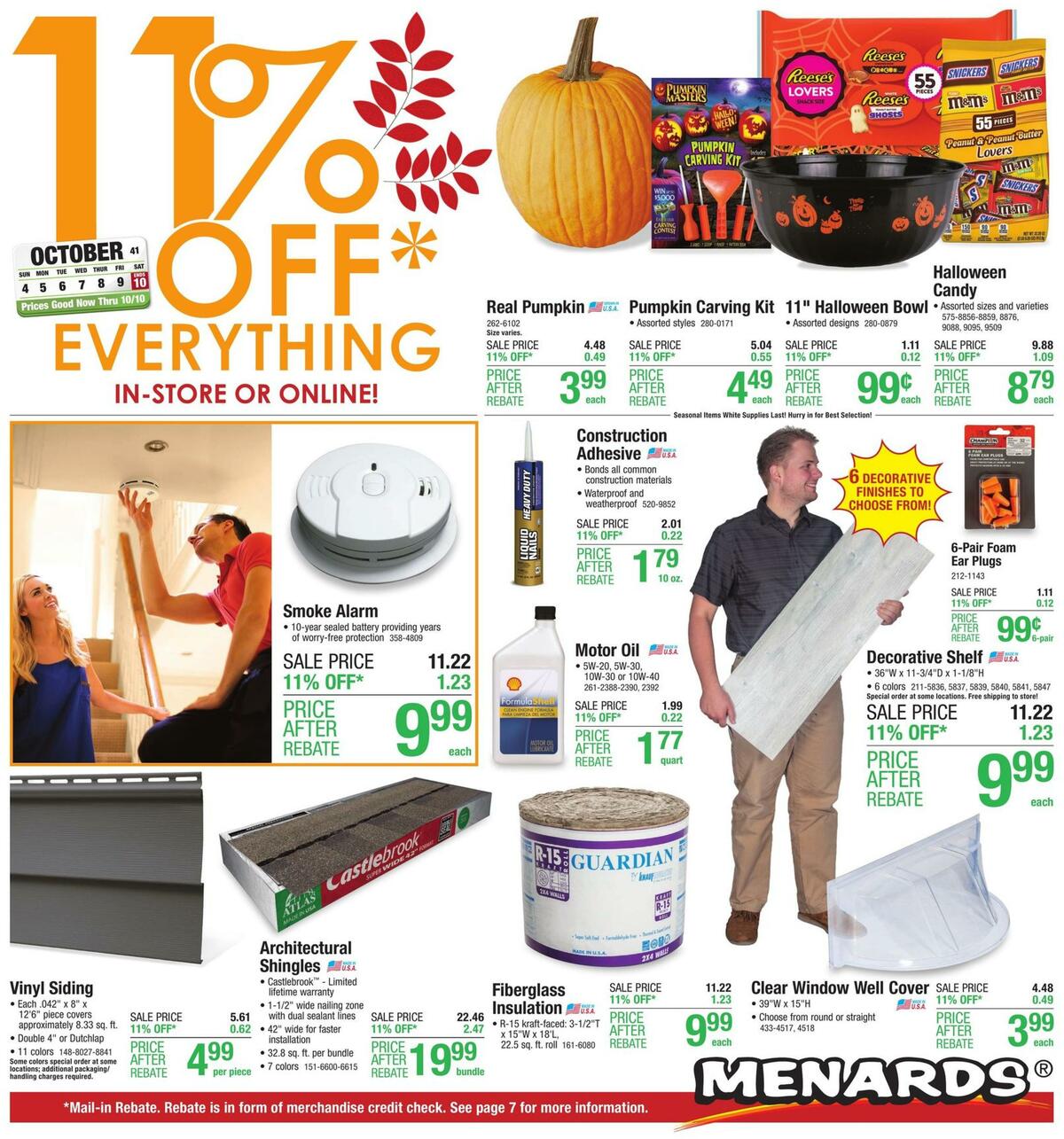 Menards Weekly Ads & Special Buys from October 4