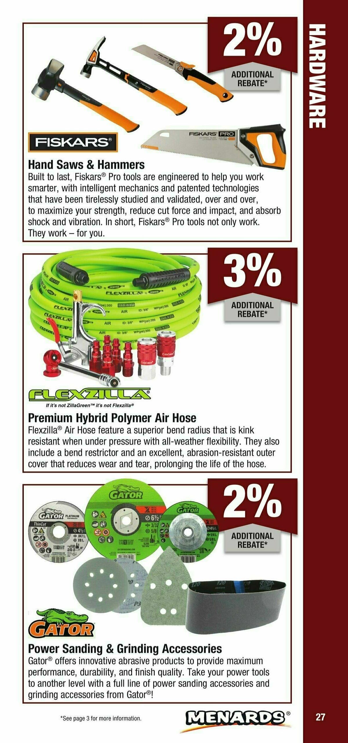Menards Contractor Card Brochure Weekly Ads & Special Buys from January ...