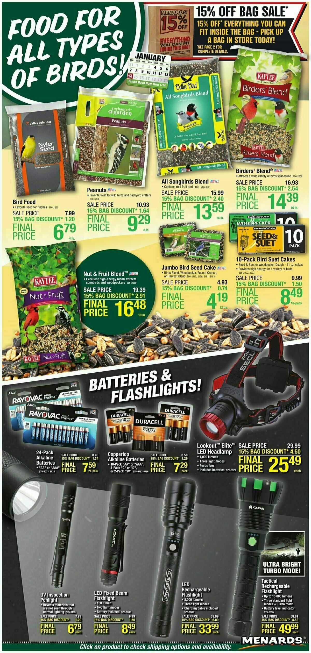 Menards Home Essentials Weekly Ads & Special Buys from January 3