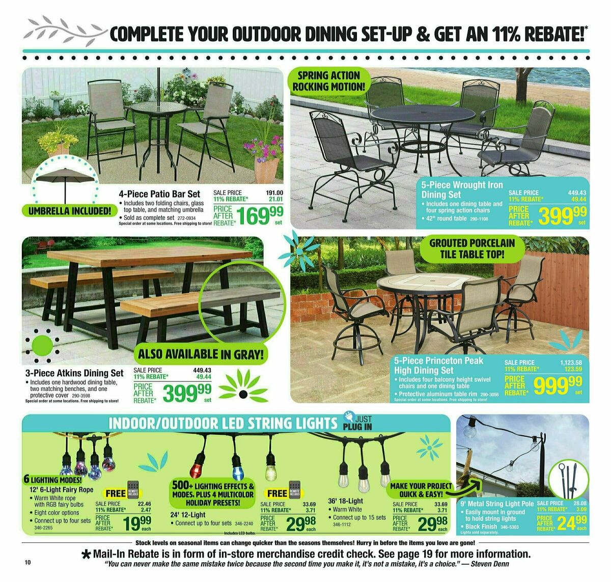 Menards 11% Rebate Sale Weekly Ads & Special Buys from April 3 - Page 15