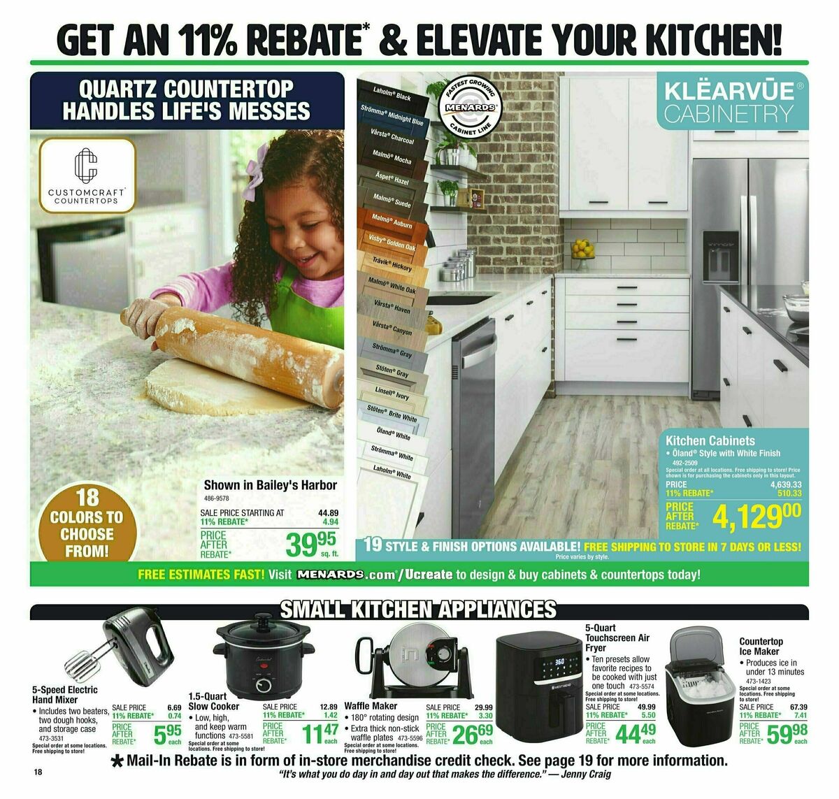 Menards 11% Rebate Sale Weekly Ads & Special Buys from April 3 - Page 27