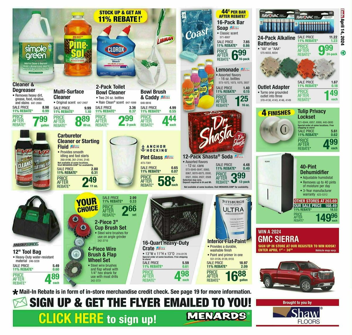 Menards 11% Rebate Sale Weekly Ads & Special Buys from April 3 - Page 30