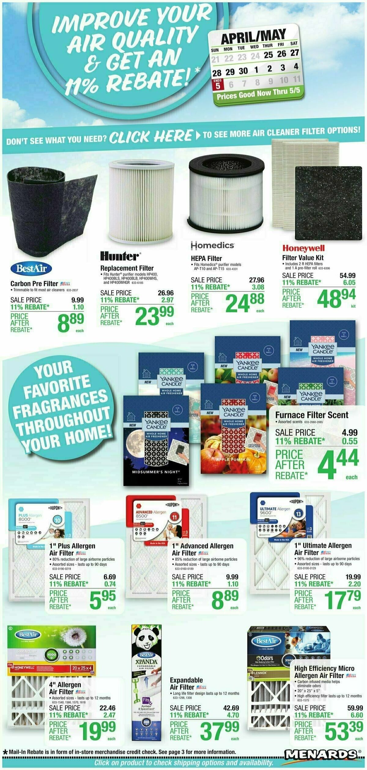 Menards Home Essentials Weekly Ads & Special Buys from April 24