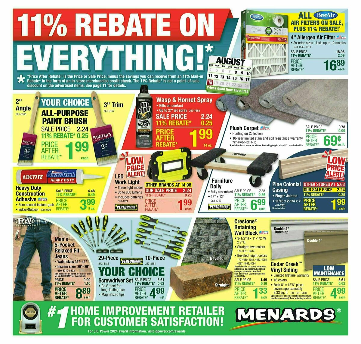 Menards Weekly Ads & Special Buys from August 7