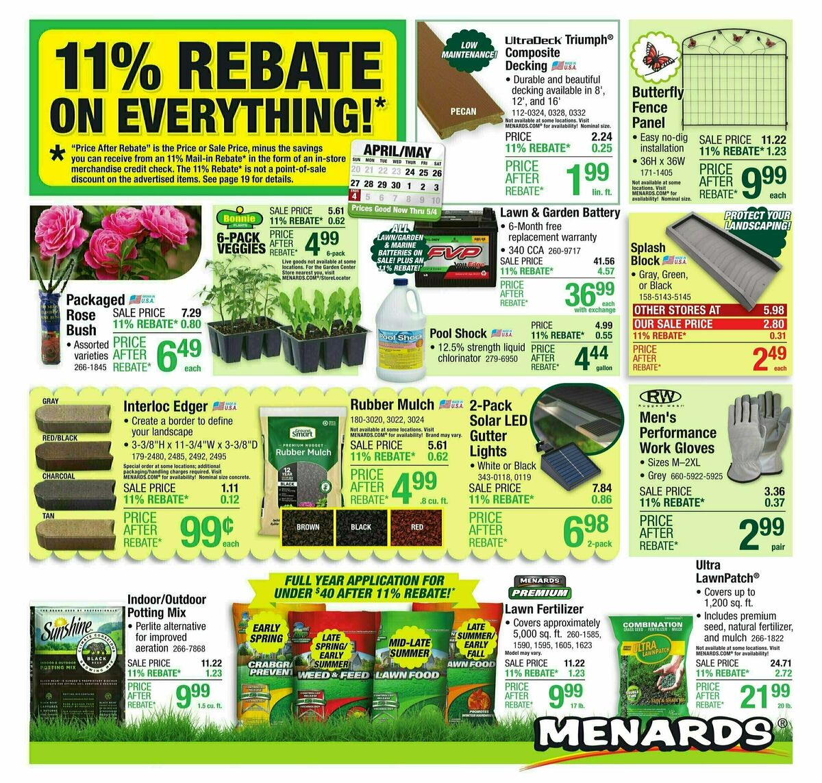 Menards Weekly Ads & Special Buys from April 23