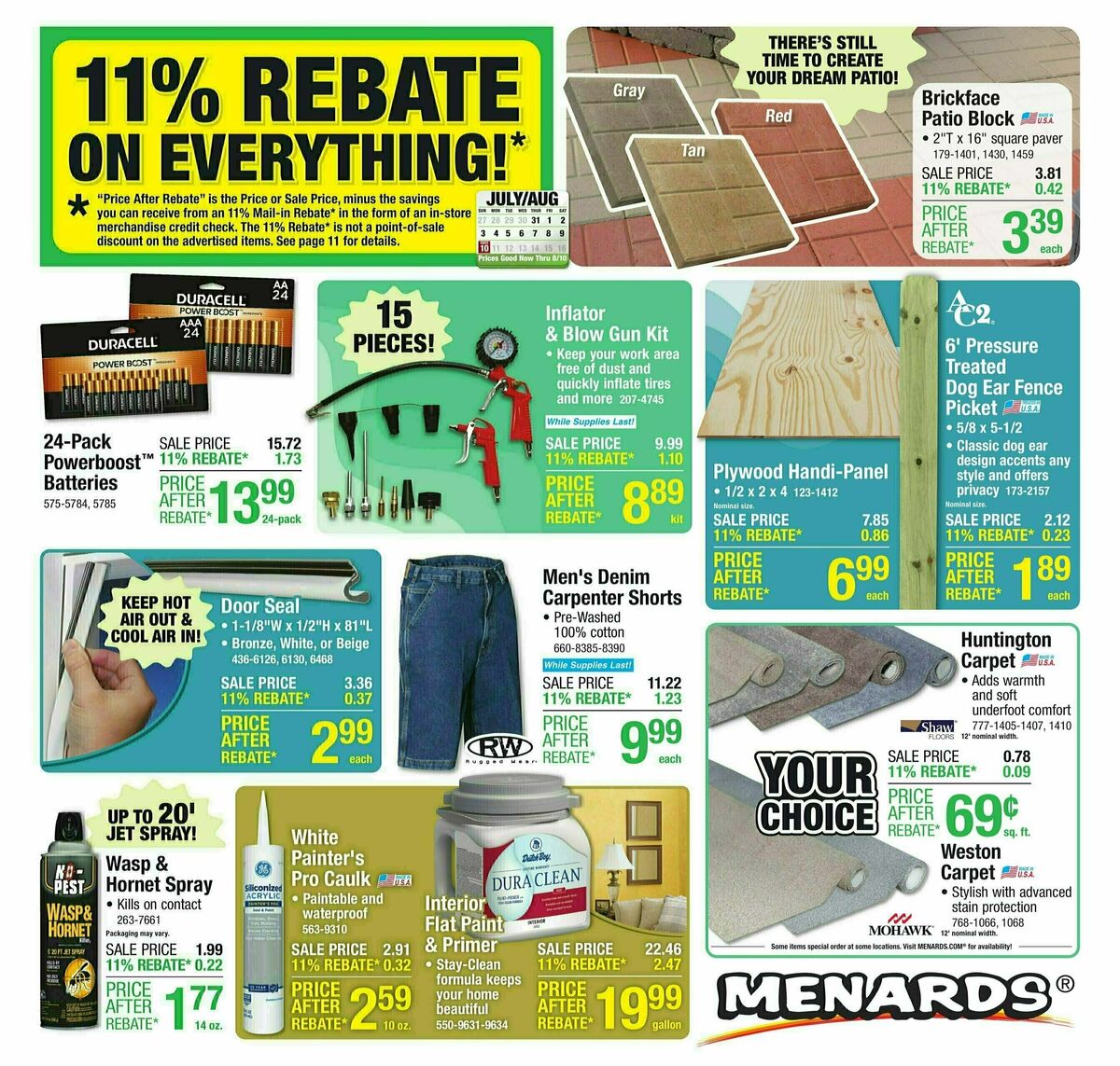 Menards Weekly Ads & Special Buys from July 30