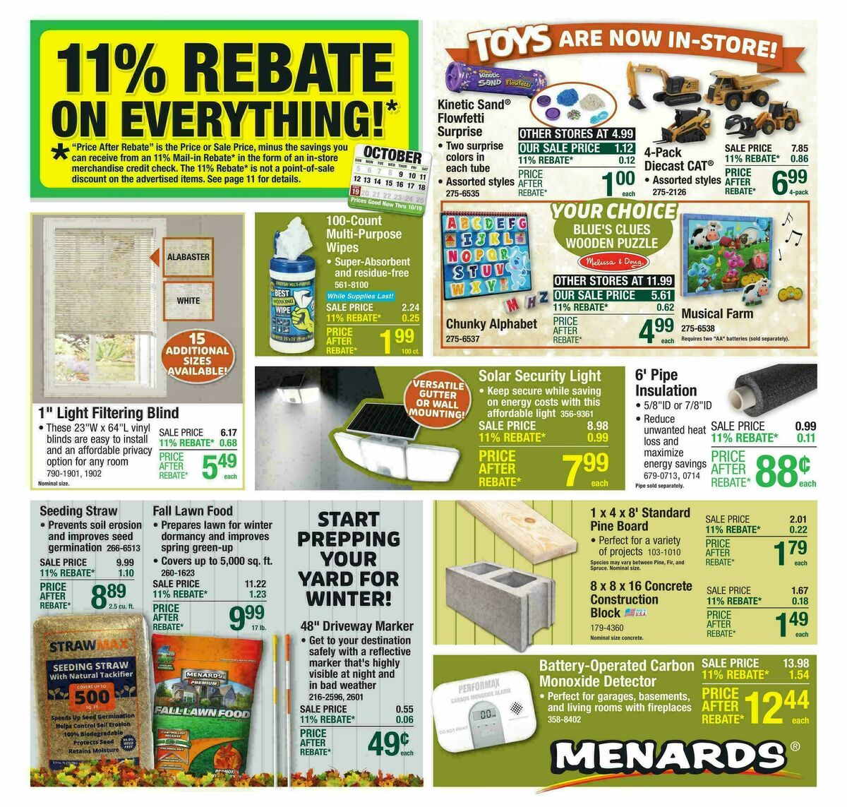 Menards Weekly Ads & Special Buys from October 8