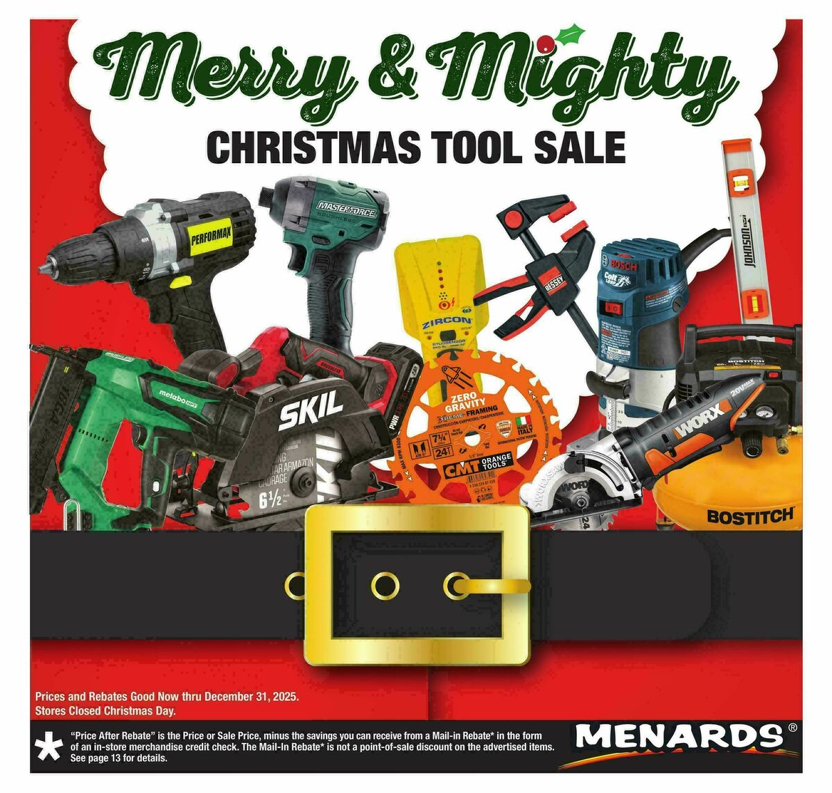 Menards Christmas Tool Sale Weekly Ads & Special Buys from November 29