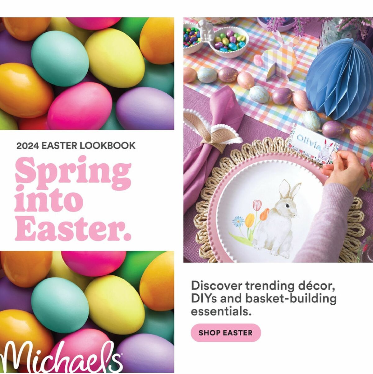 Michaels Easter Ad This Week from February 16