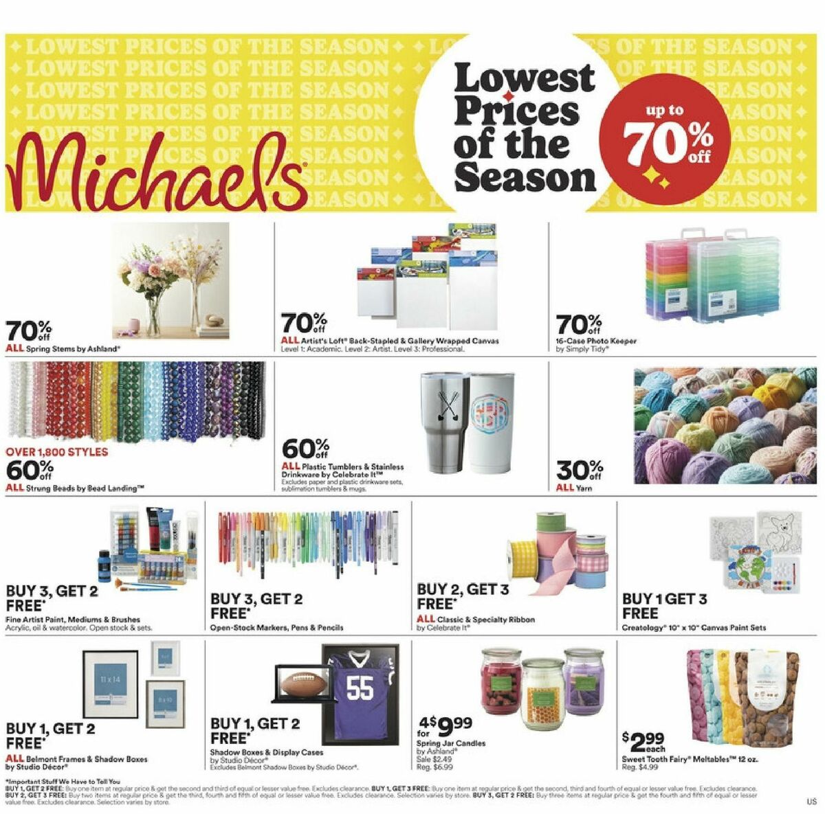 Michaels Ad This Week from March 17