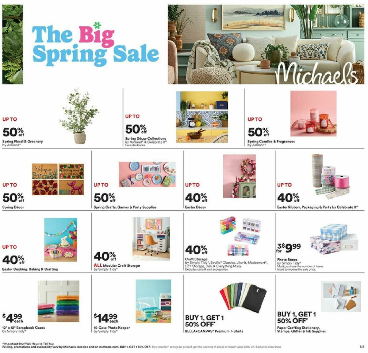 Michaels Ad This Week from March 1