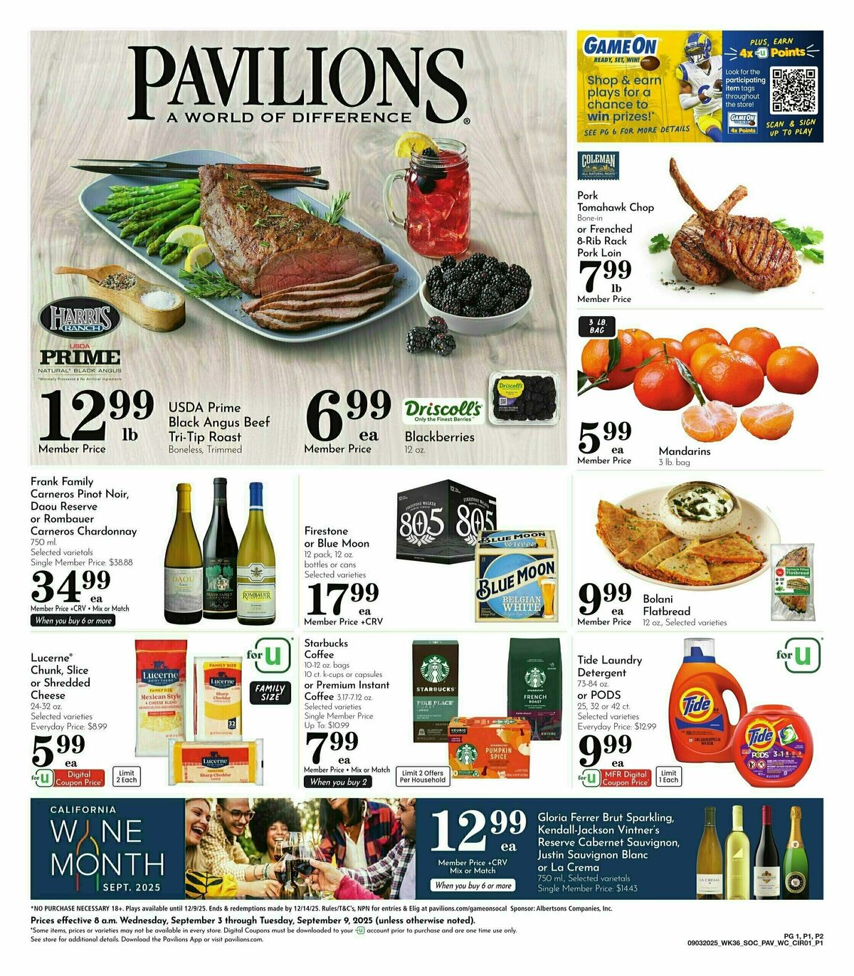 Pavilions from September 3