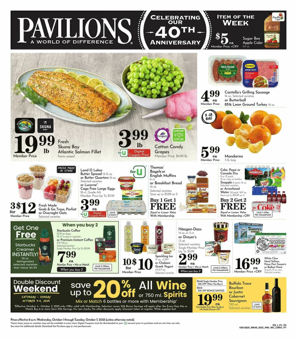 Pavilions from October 1