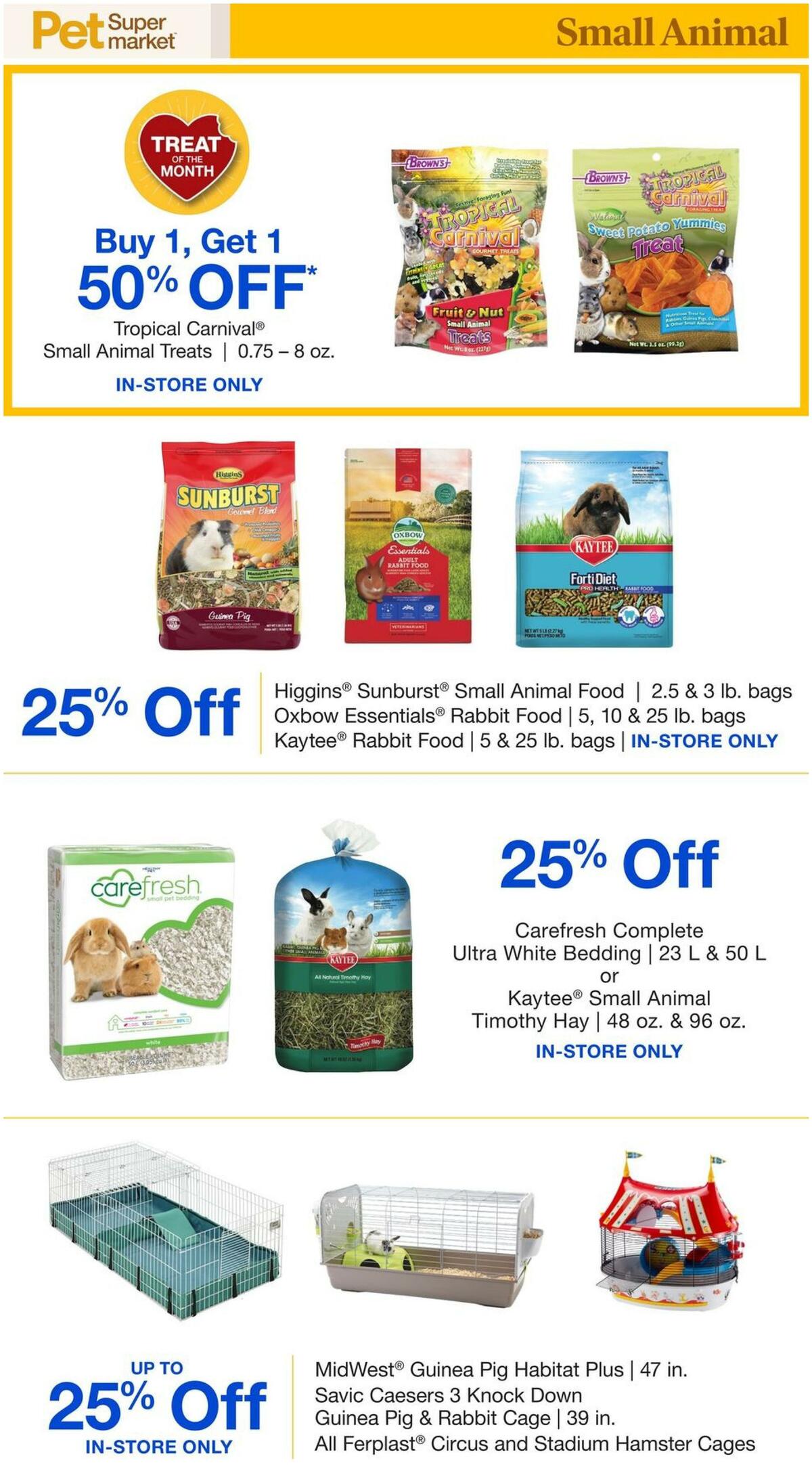 Pet Supermarket Small Animal and Bird Specials Local Ad & Deals from ...