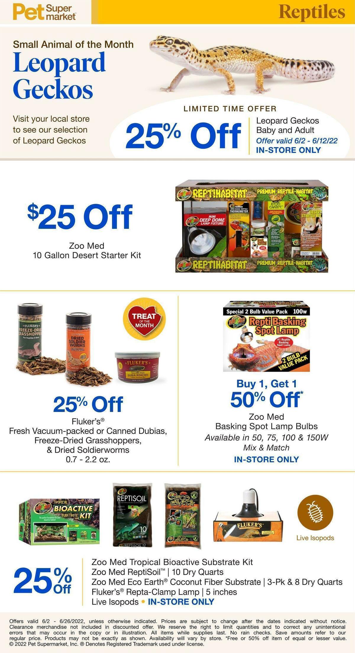 Pet Supermarket Small Animal Specials Local Ad & Deals from June 2