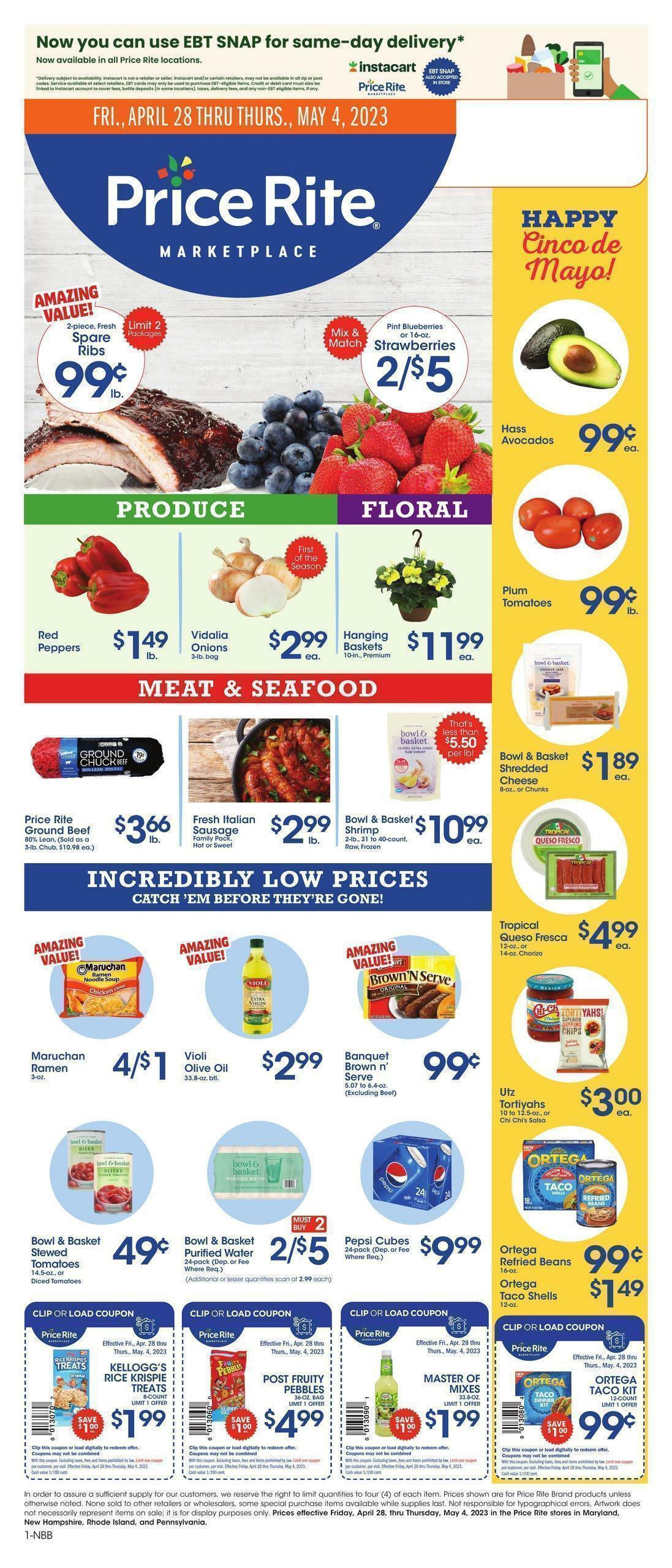 Price Rite Weekly Ad & Specials from April 28