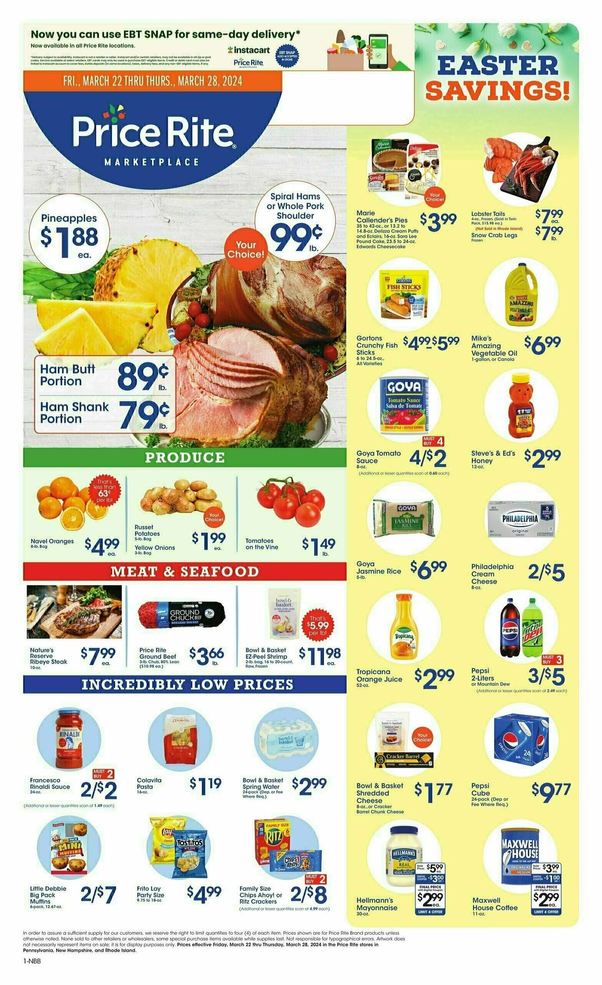 Price Rite Weekly Ad & Specials from March 22
