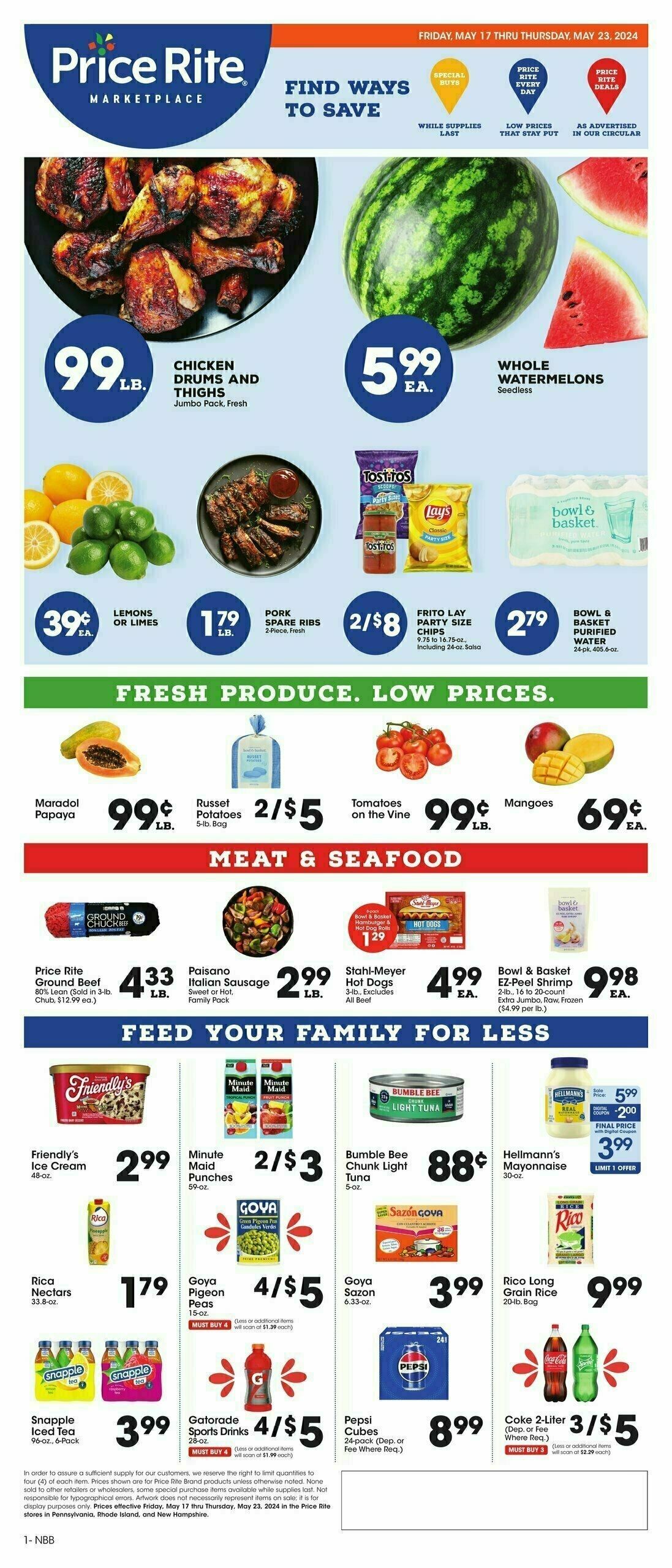 Price Rite Weekly Ad & Specials from May 17