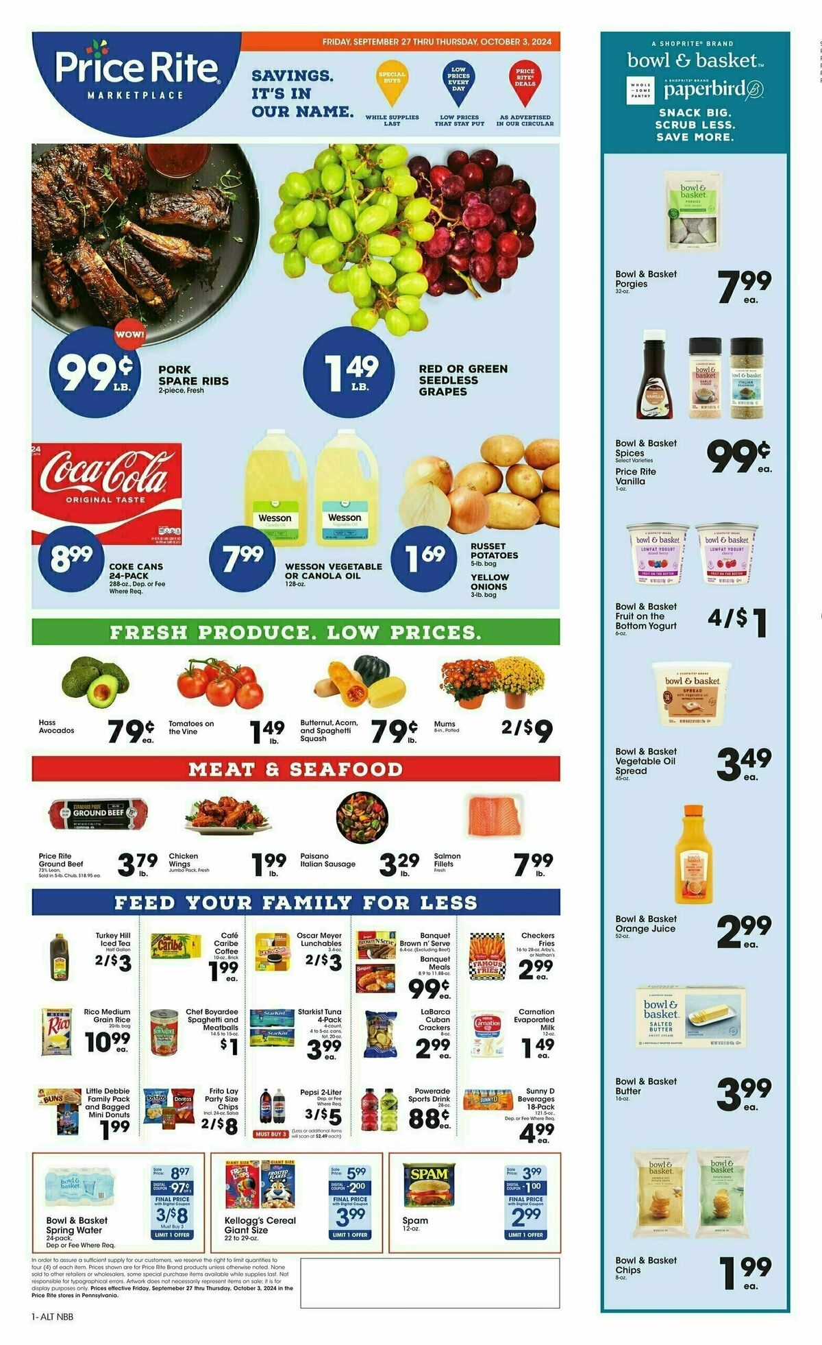 Price Rite Weekly Ad & Specials from September 27
