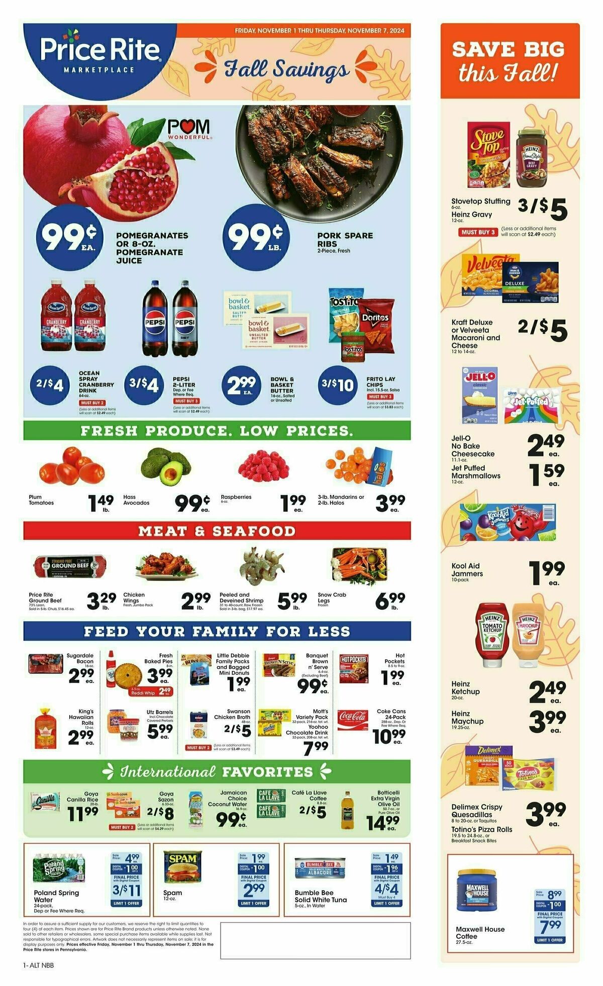 Price Rite Weekly Ad & Specials from November 1