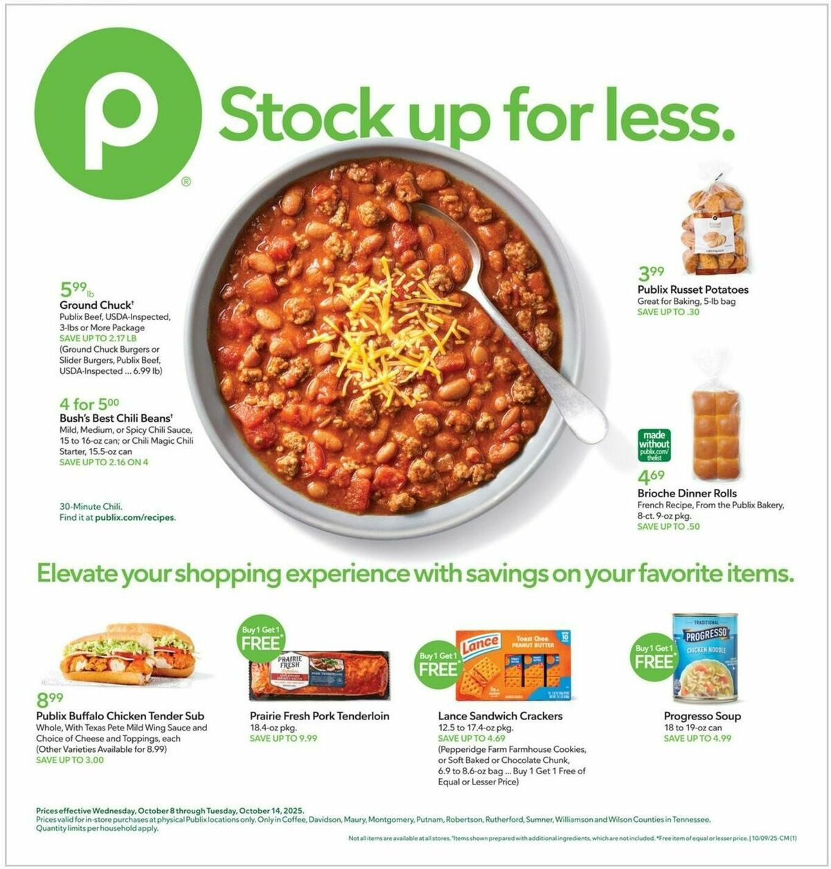 Publix Weekly Ad from October 8