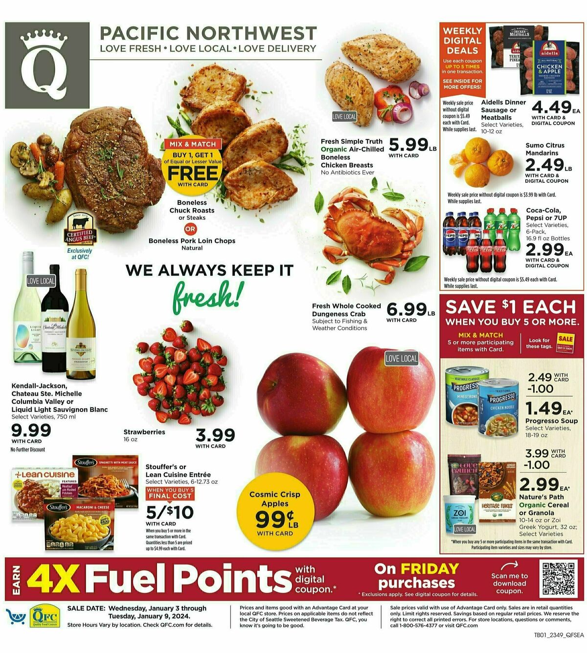 QFC Weekly Deals from January 3