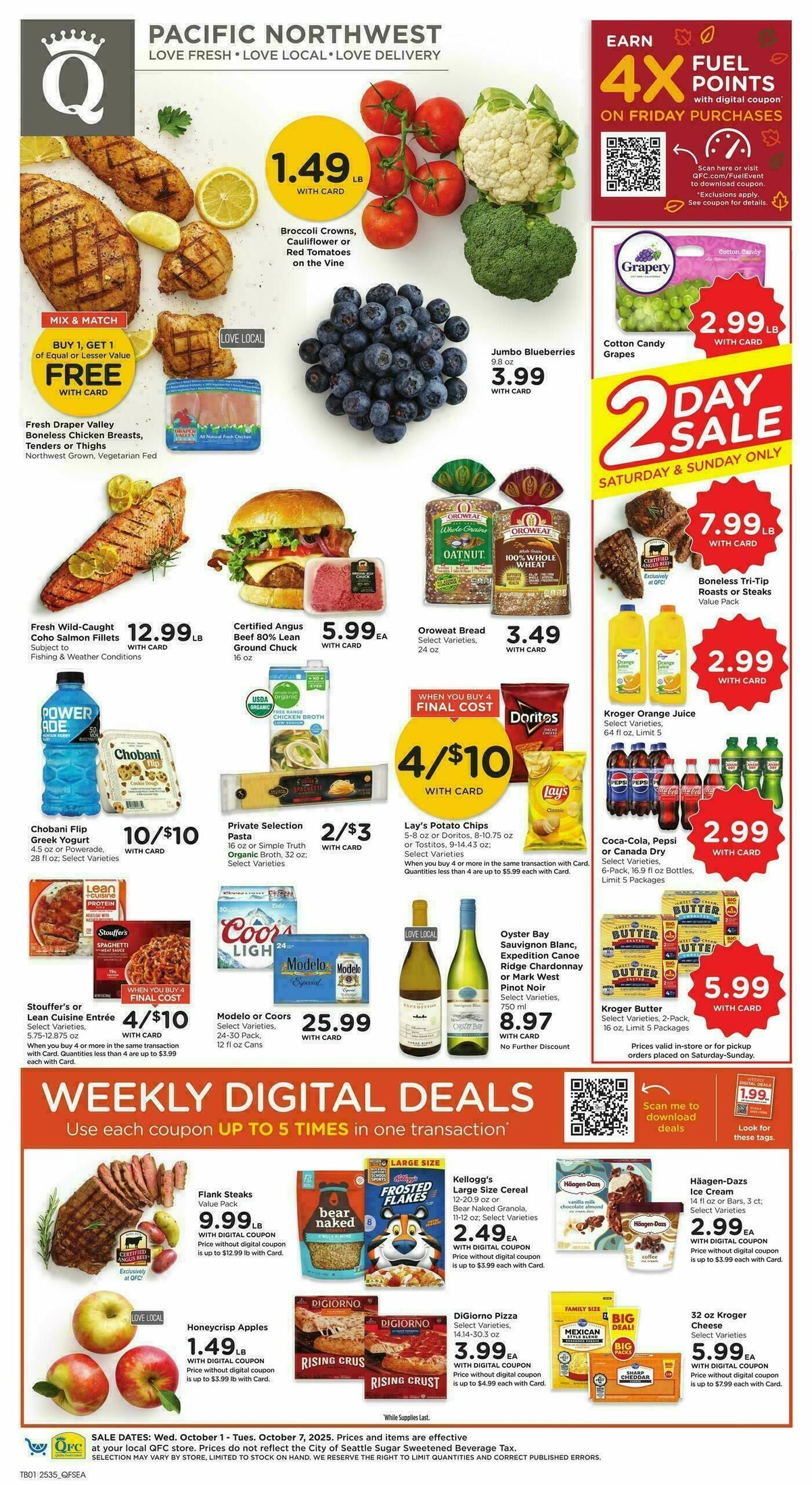 QFC Weekly Deals from October 1
