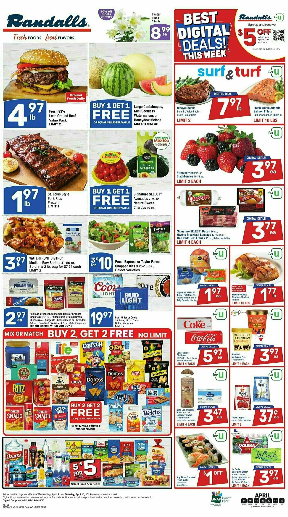 Randalls from April 9