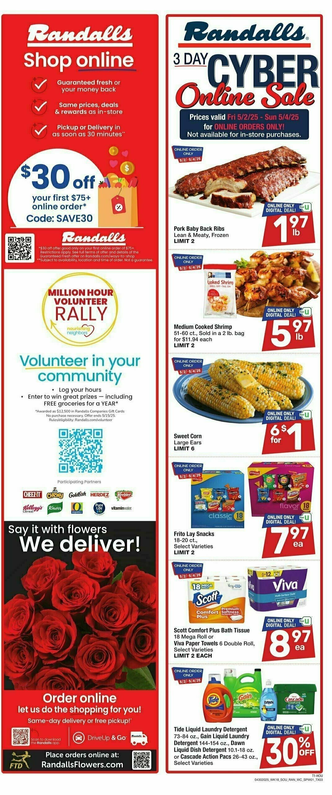 Randalls from April 30