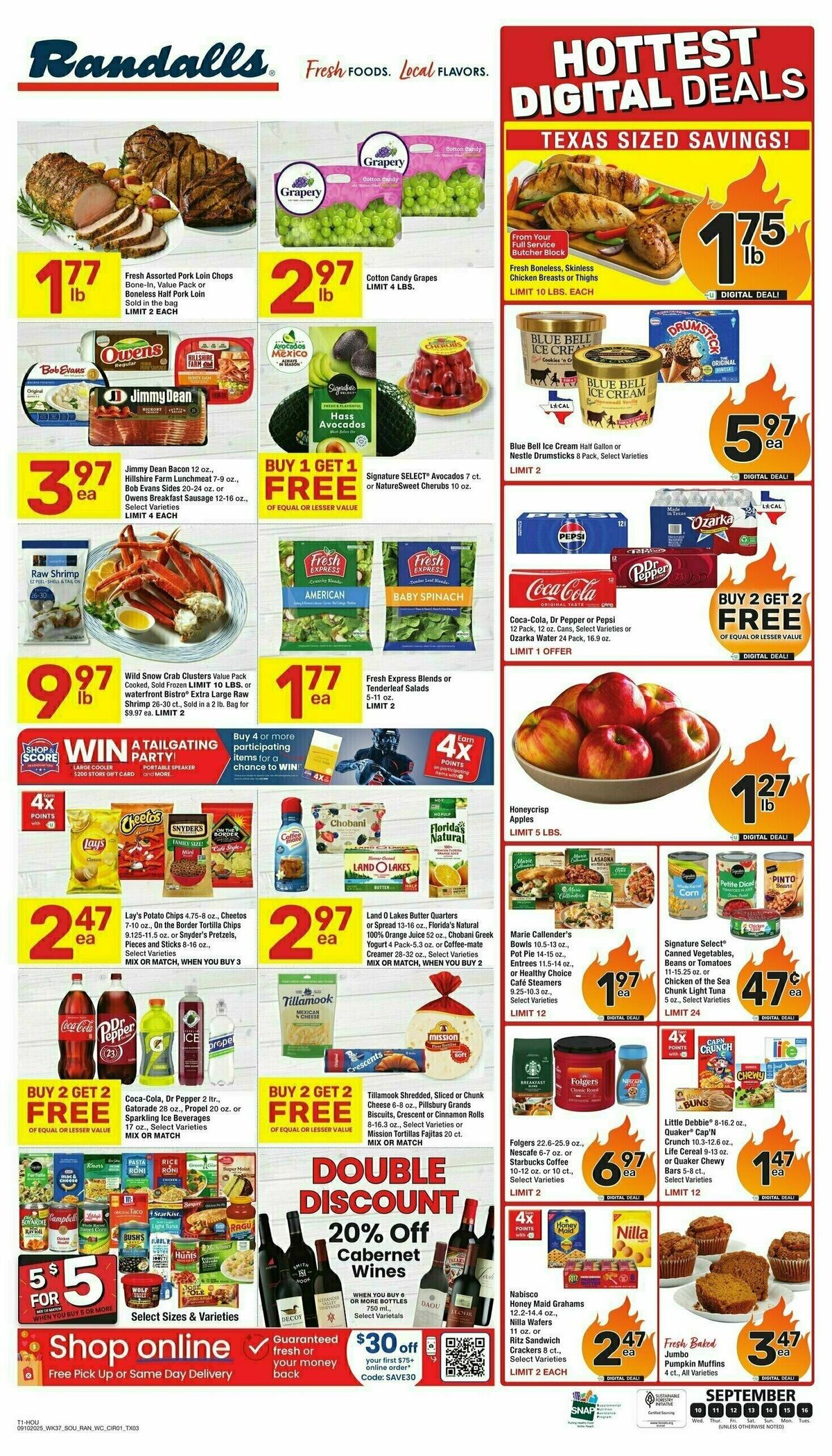 Randalls from September 10