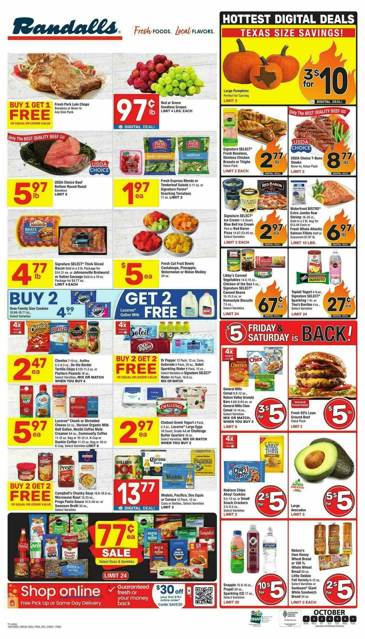 Randalls from October 1