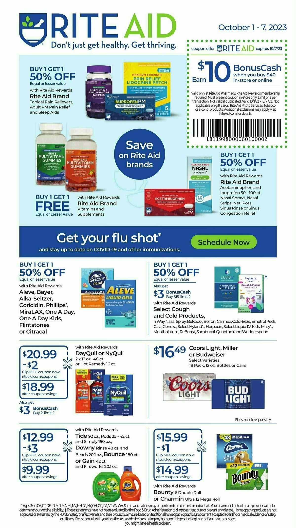 Rite Aid Weekly Ads from October 1