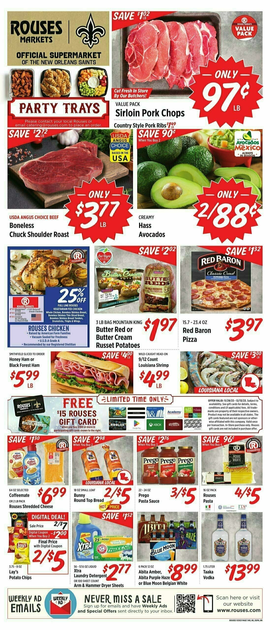 Rouses Markets Weekly Circular from November 29