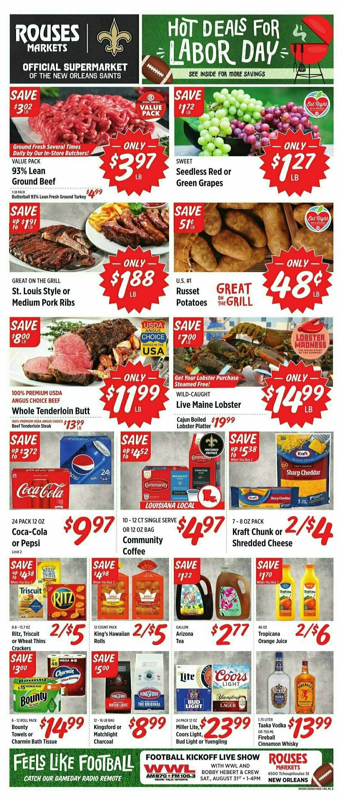 Rouses Markets Weekly Circular from August 28