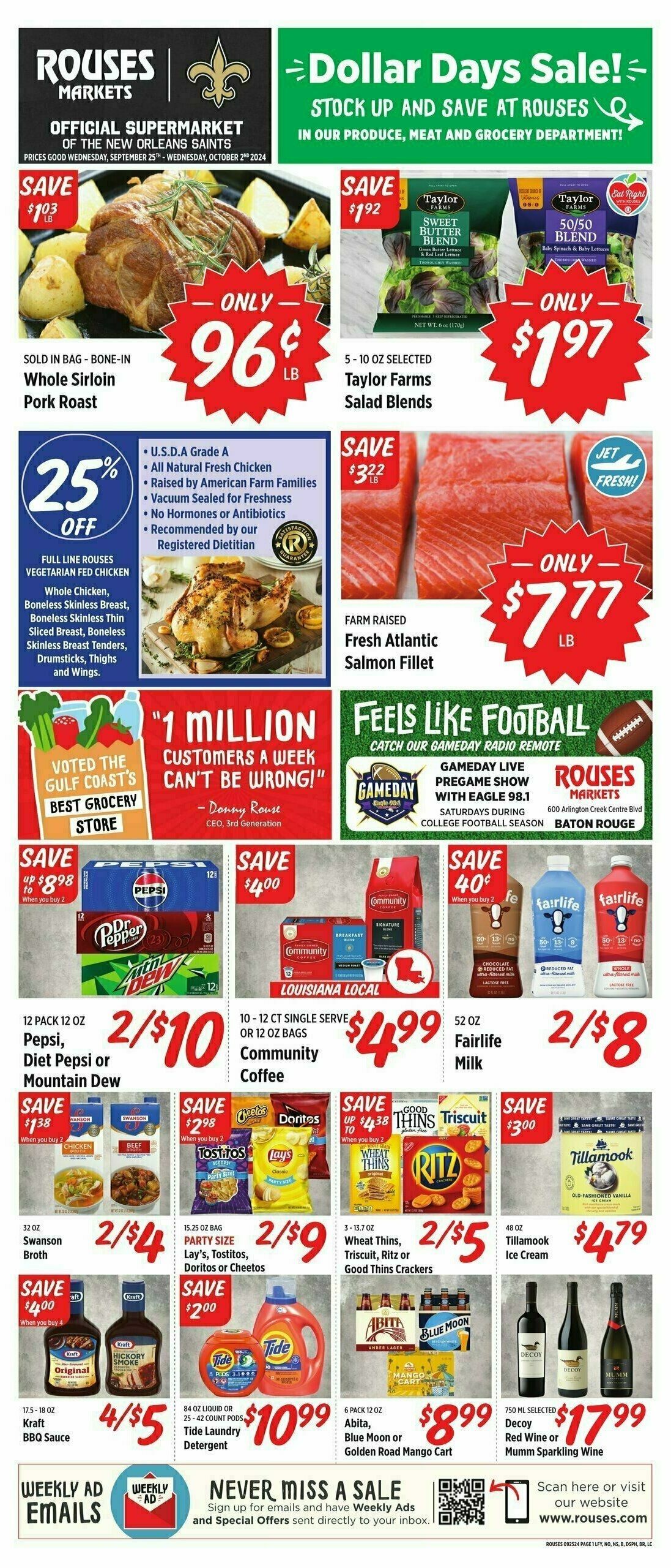 Rouses Markets Weekly Circular from September 25