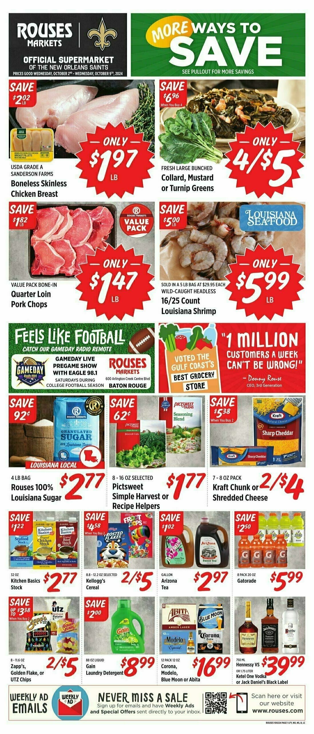 Rouses Markets Weekly Circular from October 2