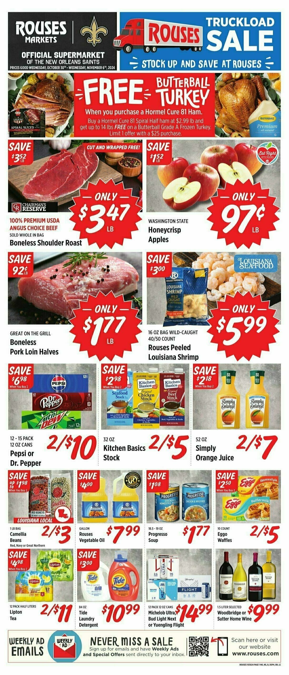 Rouses Markets Weekly Circular from October 30