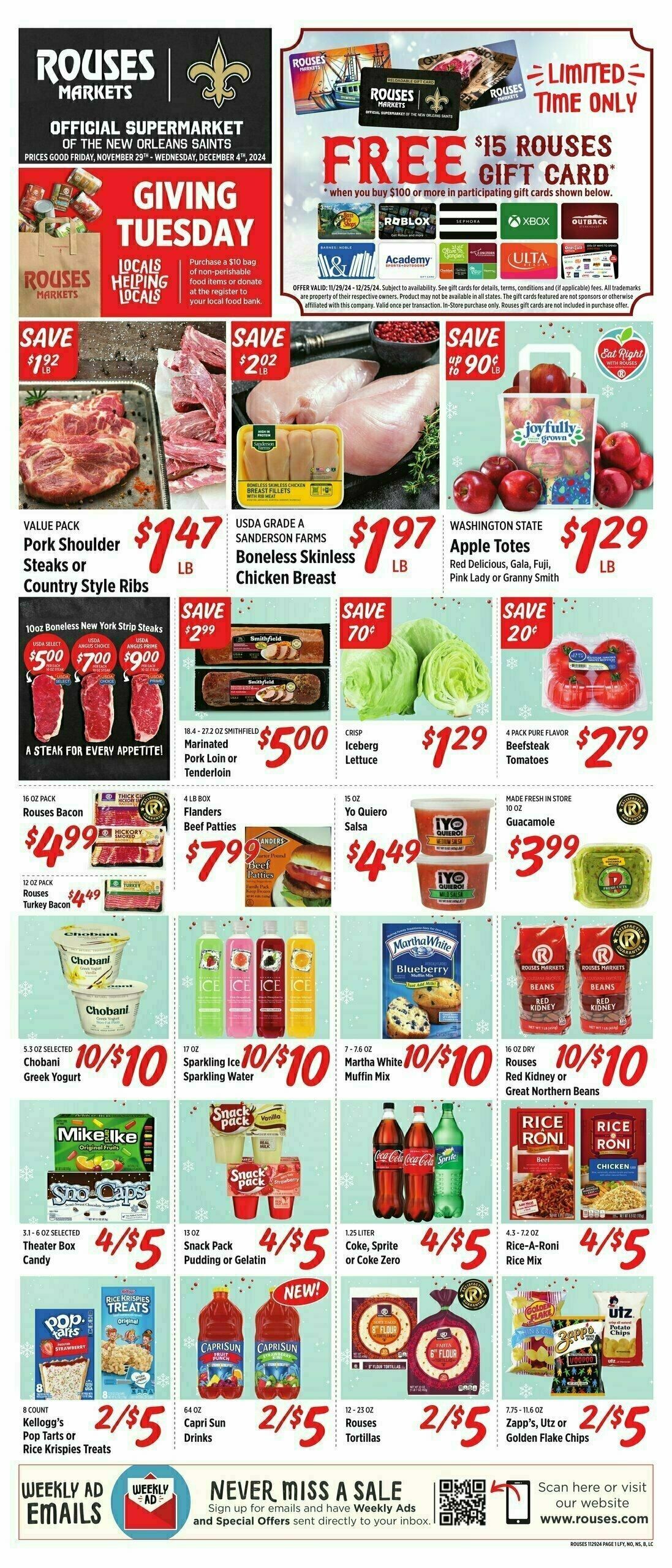 Rouses Markets Weekly Circular from November 29