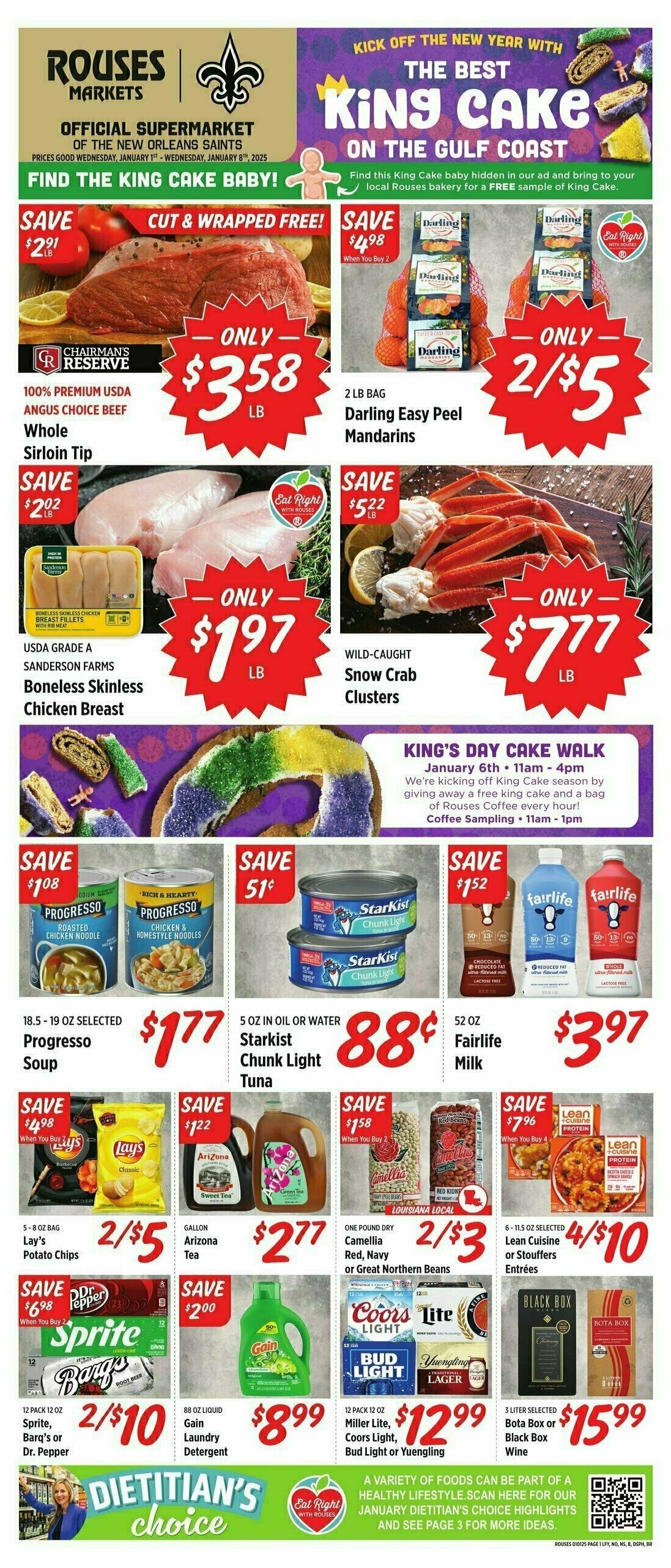 Rouses Markets Weekly Circular from January 1