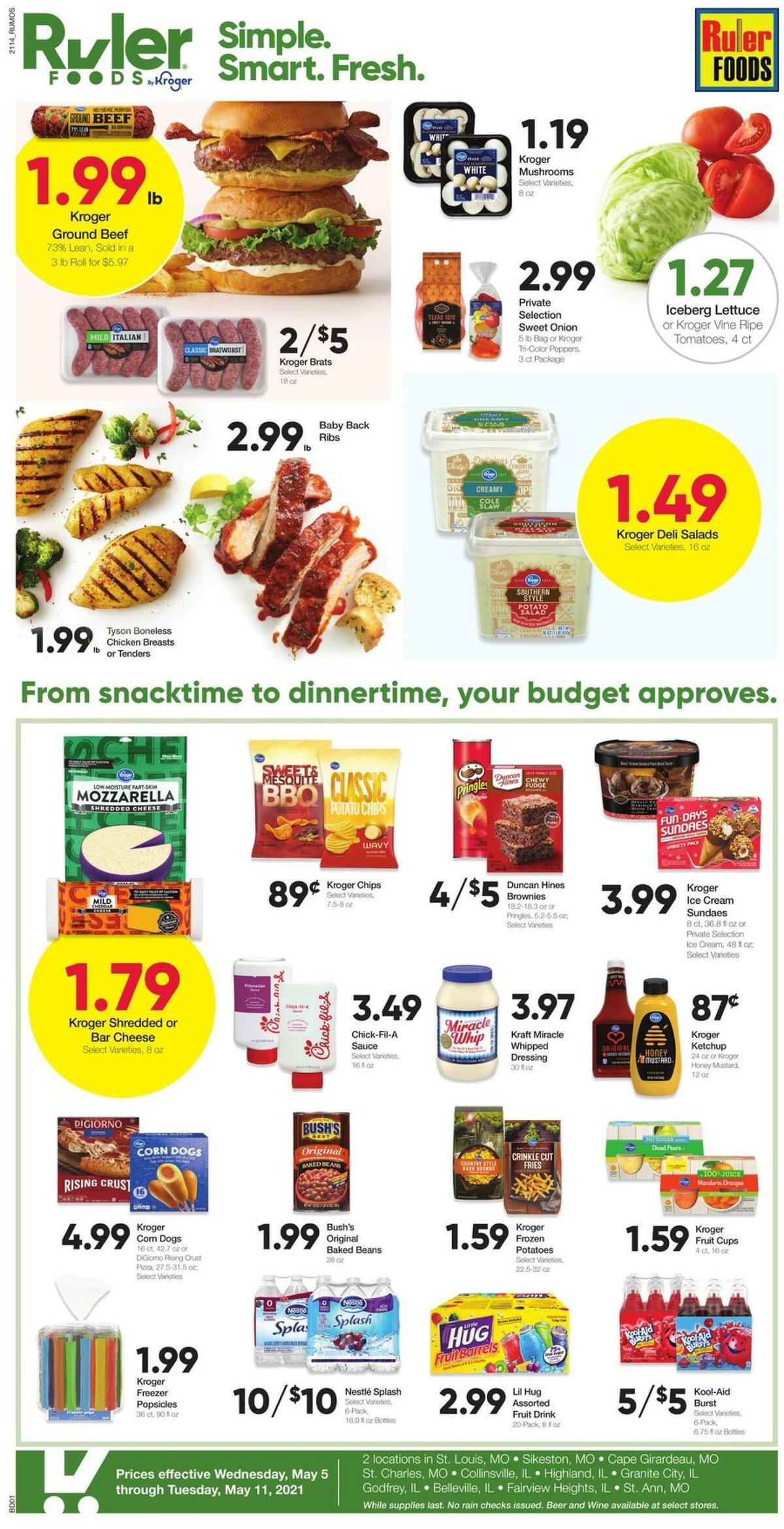 Ruler Foods Best Offers & Special Buys from May 5